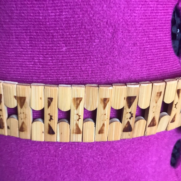 Vintage | Accessories | Vintage Wood Slat Belt | Poshmark